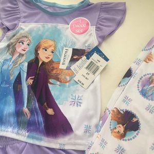 Disney | Pajamas | Disney Frozen Elsa 3pc Pajama Set | Poshmark